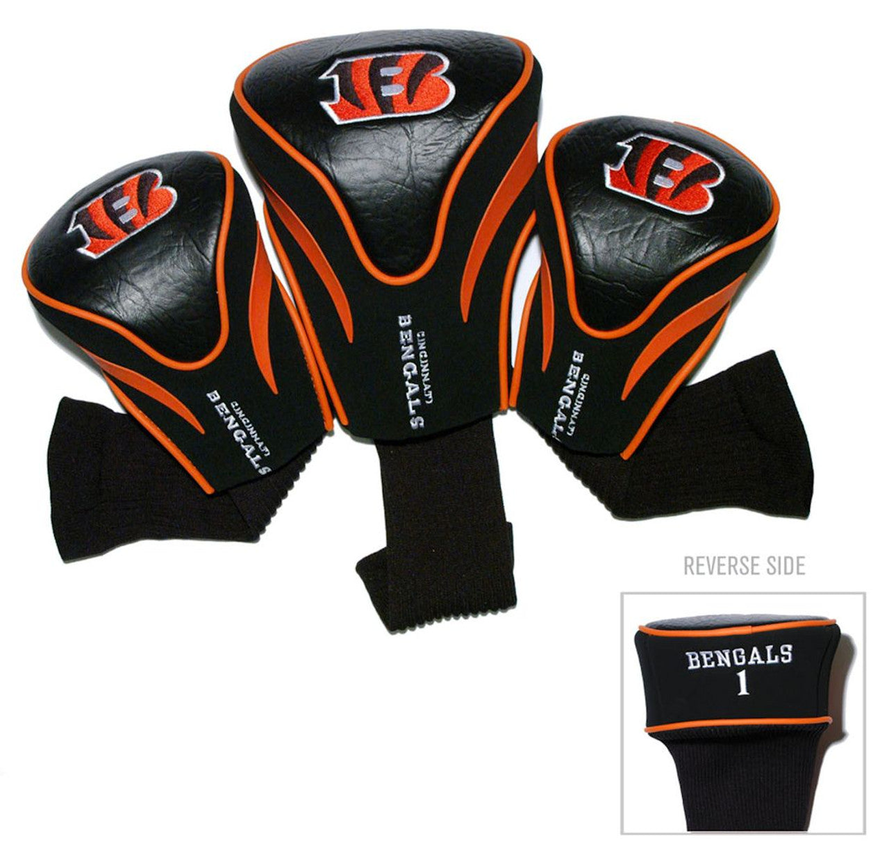 Cincinnati Bengals Golf Club 3 Piece Contour Headcover Set – Sports Fan ...