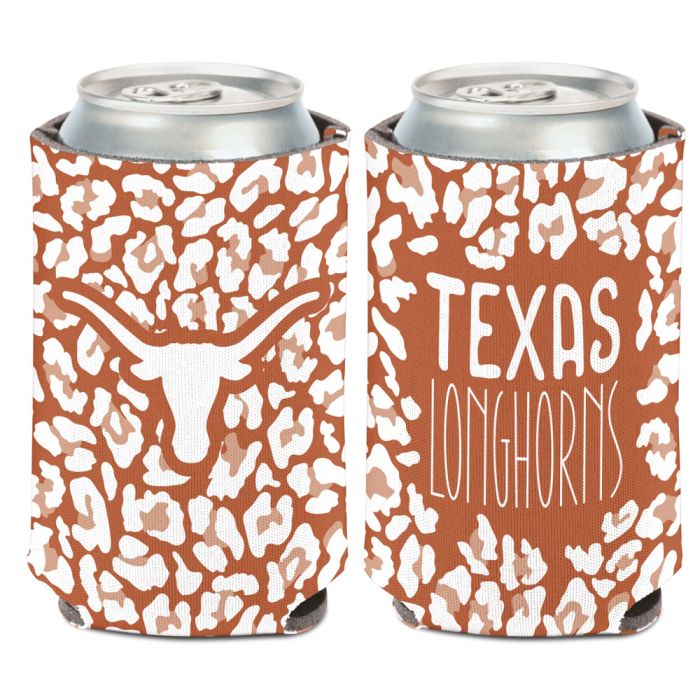 Texas Longhorns Leopard Can Cooler 12 oz. – Sports Fan Merch