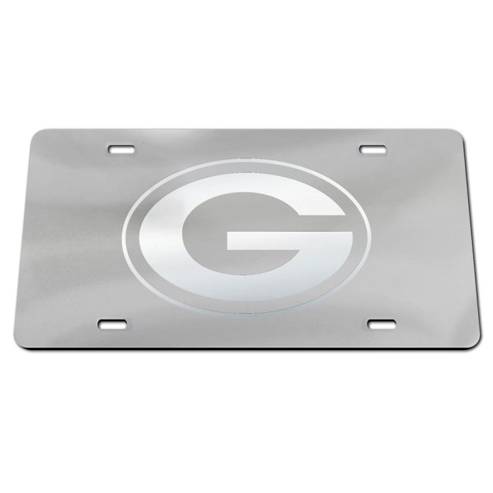 Green Bay Packers FROSTED Specialty Acrylic License Plate – Sports Fan ...