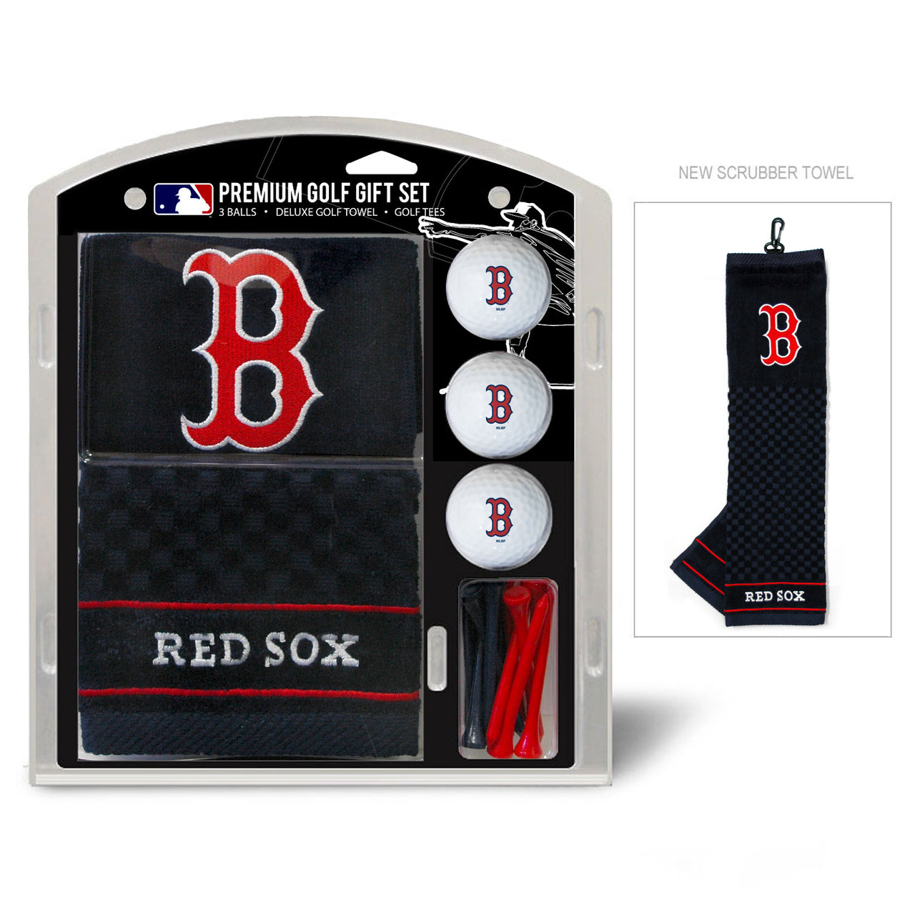 Boston Red Sox Golf Gift Set with Embroidered Towel – Sports Fan Merch